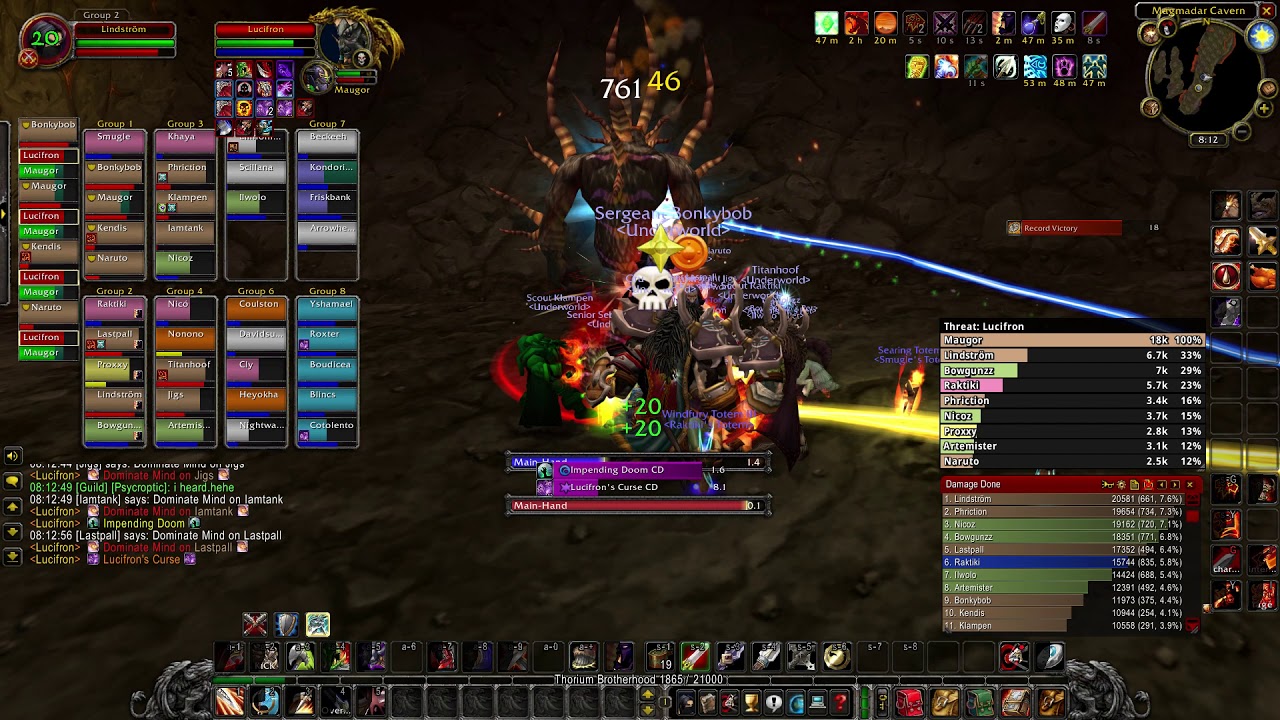 World of Warcraft 2020 01 23 20 12 27 Lucifron - YouTube