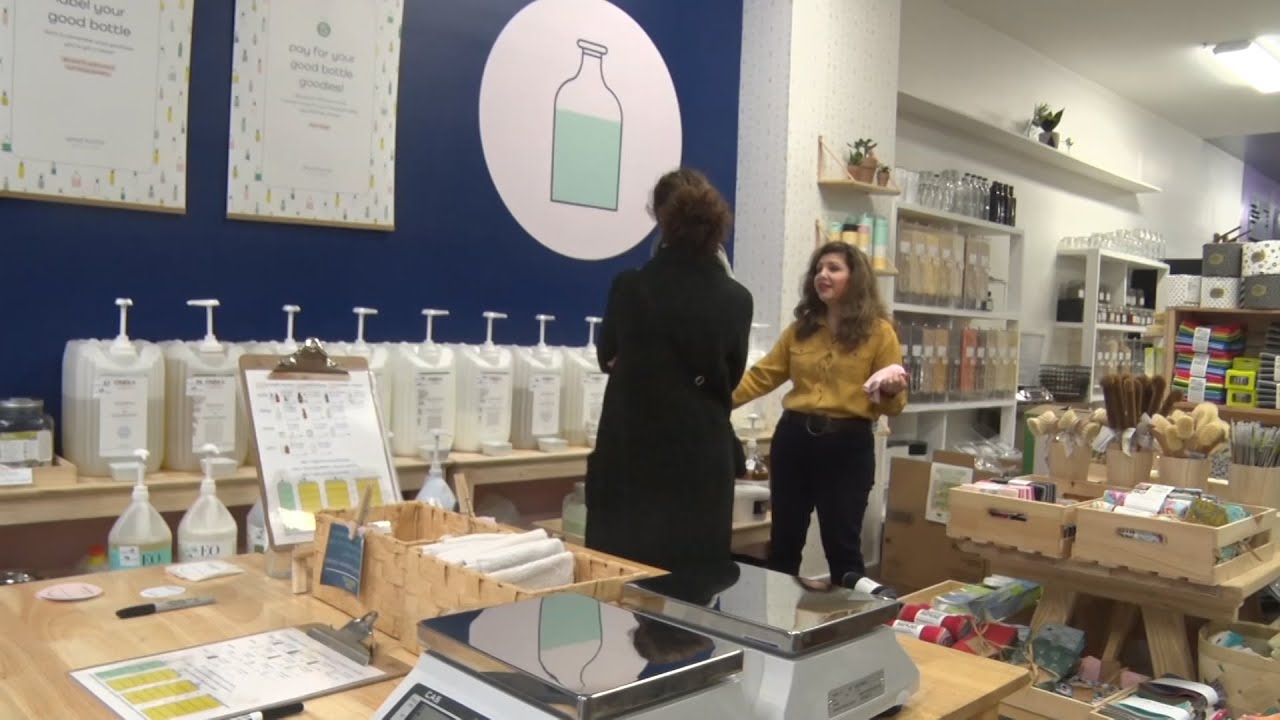 Refill shop aims to reduce waste one bottle at a time - YouTube