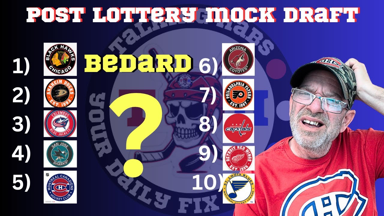 2023 NHL Post Lottery Mock Draft Top 10 - Rick's Picks! - YouTube