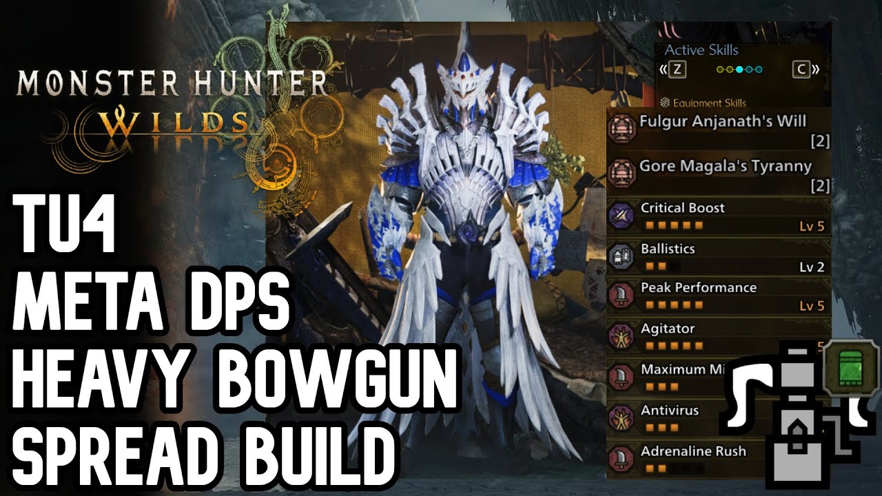 Monster Hunter Wilds | Meta DPS Spread Heavy Bowgun Build | モンスターハンター ...