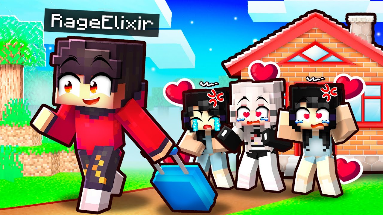 Saying GOODBYE to My CRAZY FAN GIRLS in Minecraft.. - YouTube