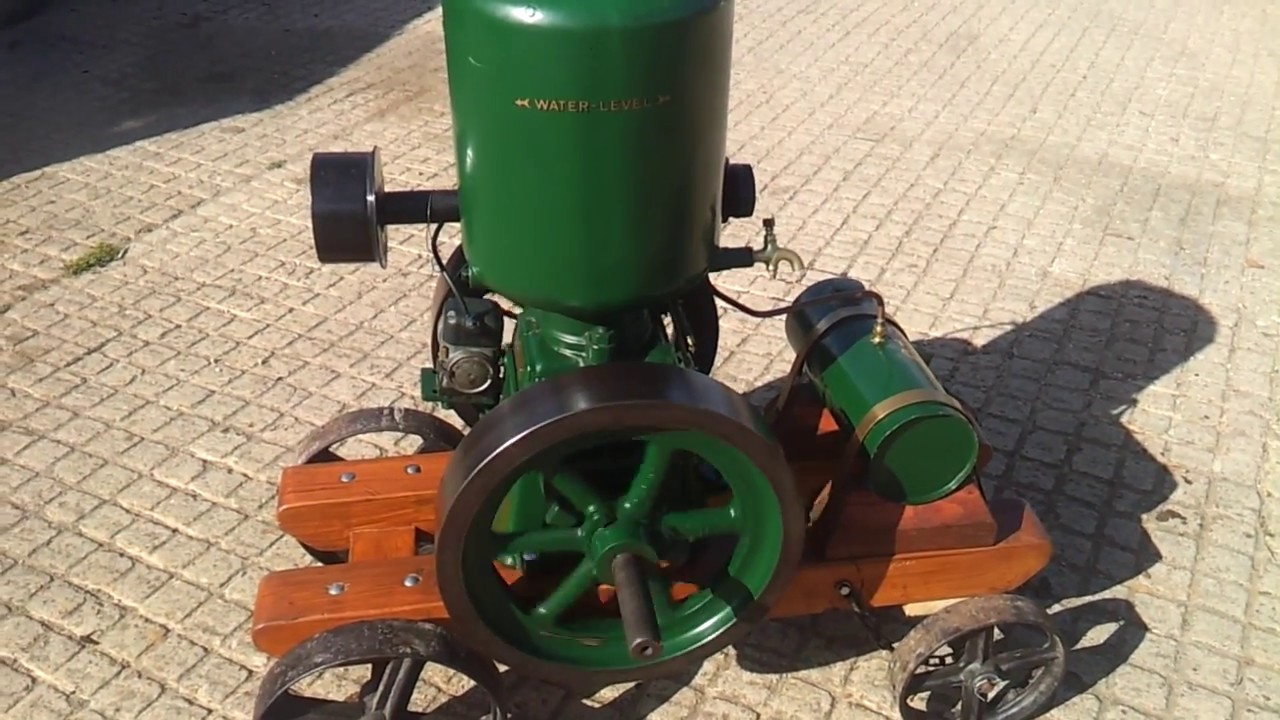Lister B hopper cooled Stationary engine - YouTube