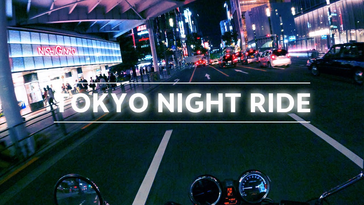 NIGHT RIDE FROM TOKYO STATION→ GINZA→TOYOSU | Pure Exhaust Sound [4K ...
