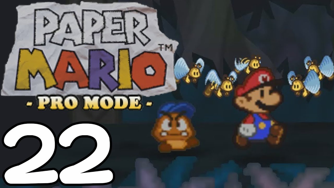 Paper Mario Pro Mode BLIND [22] "Surrounded by Bees" - YouTube