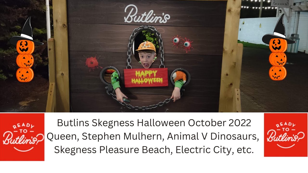 Zack Goes To Butlins Skegness Spooktober Halloween October 2022 - YouTube
