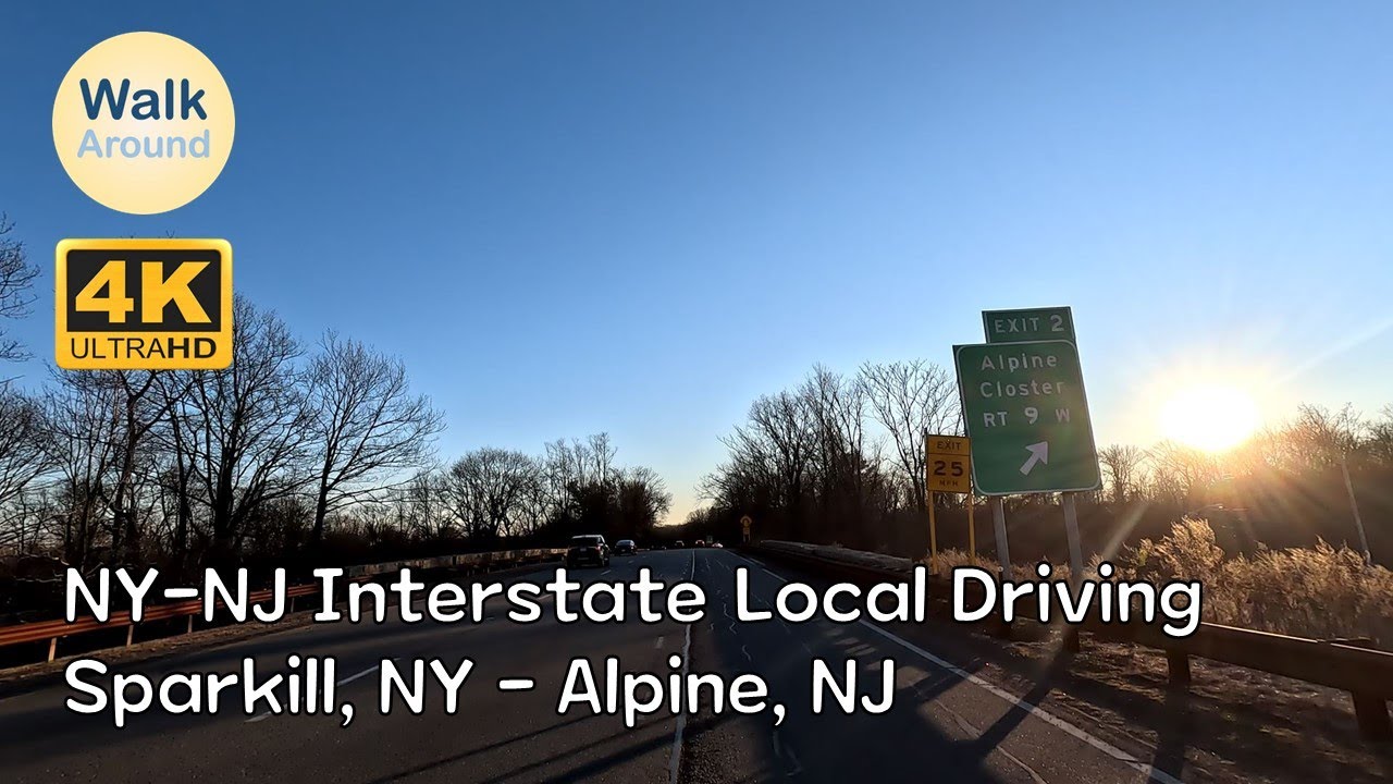 【4K60】 NY-NJ Local Driving: Tallman Mountain State Park in Sparkill, NY ...