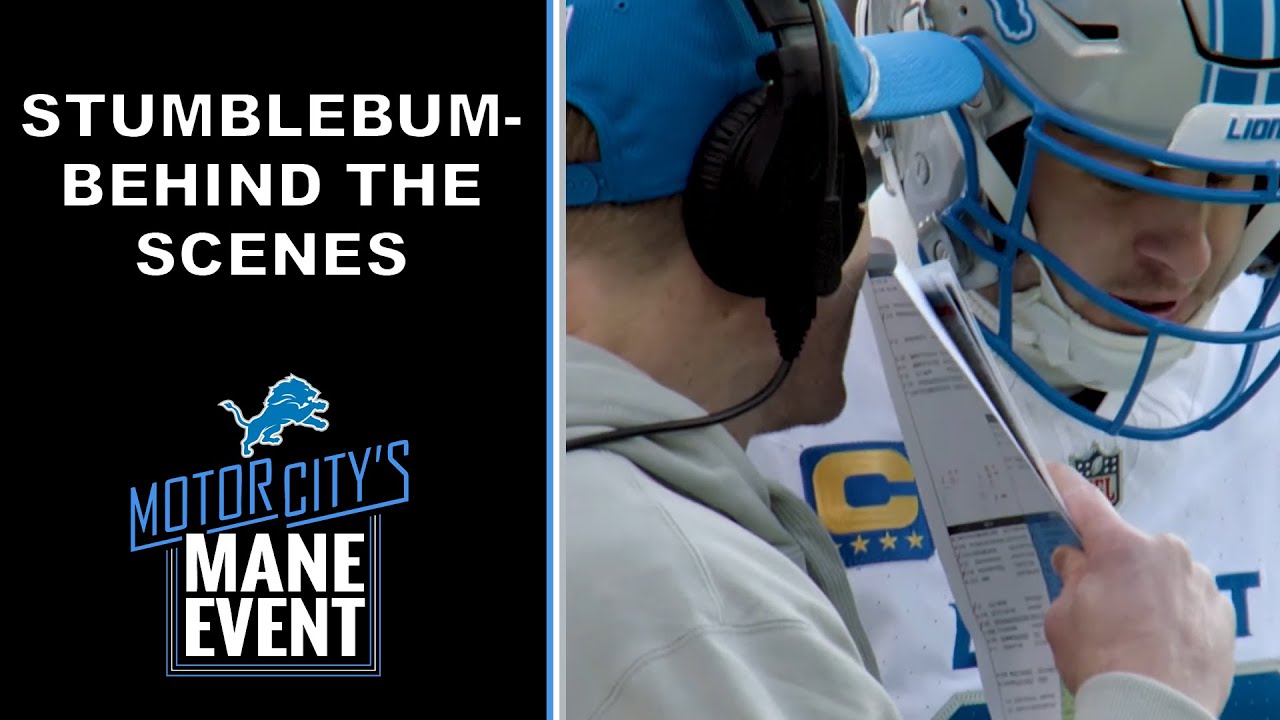 Detroit Lions trick play - Stumblebum - Behind the scenes. - YouTube