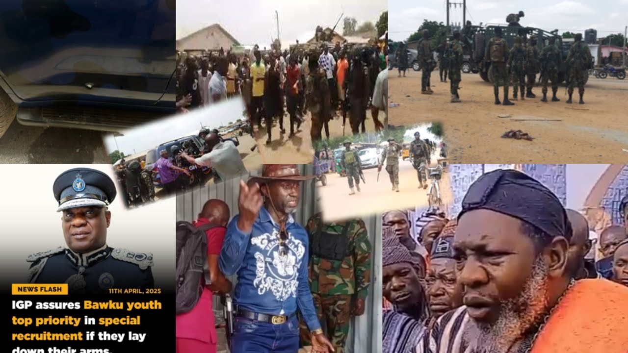 BREAK! See How Bawku Youth Shȯȯts IGP Yohuno's Cars; As IGP And His Men ...