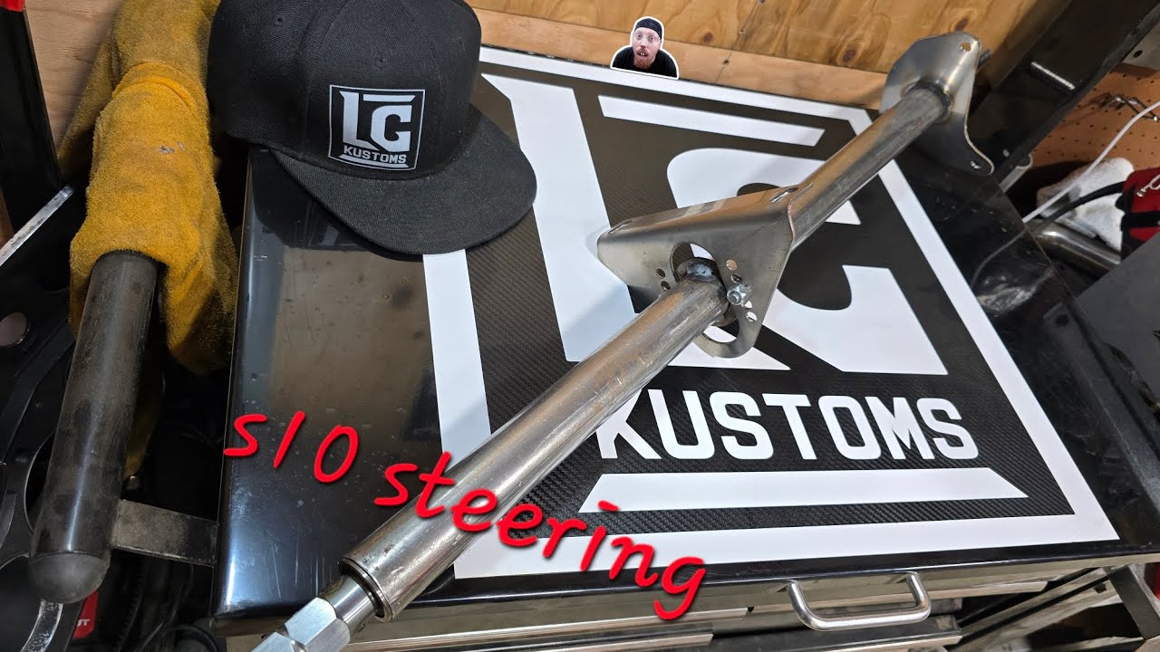 Custom 2nd gen S10 steering column. - YouTube