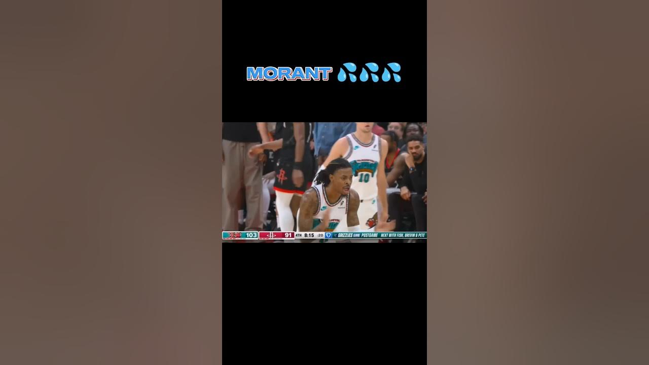 Ja Morant CRAZY 4Q Half court shot #shorts #nba #basketball #highlights - YouTube