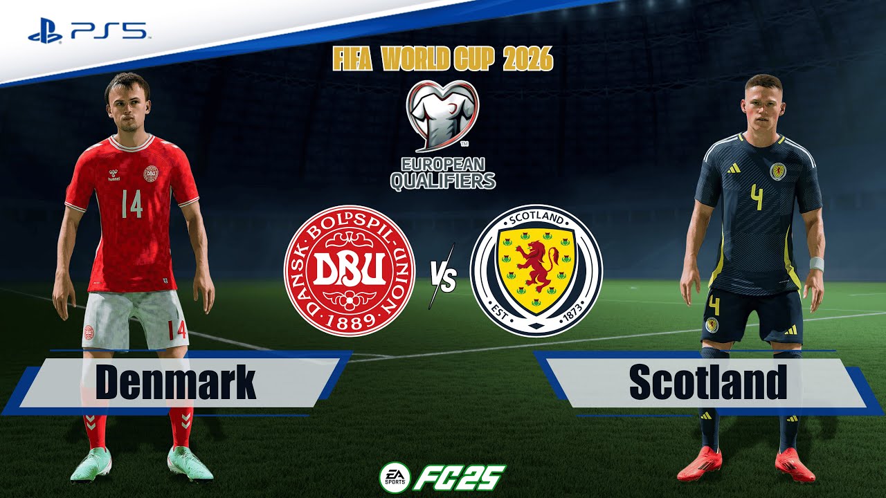 Denmark vs. Scotland Ft. McGinn | World Cup 2026 European Qualifiers ...