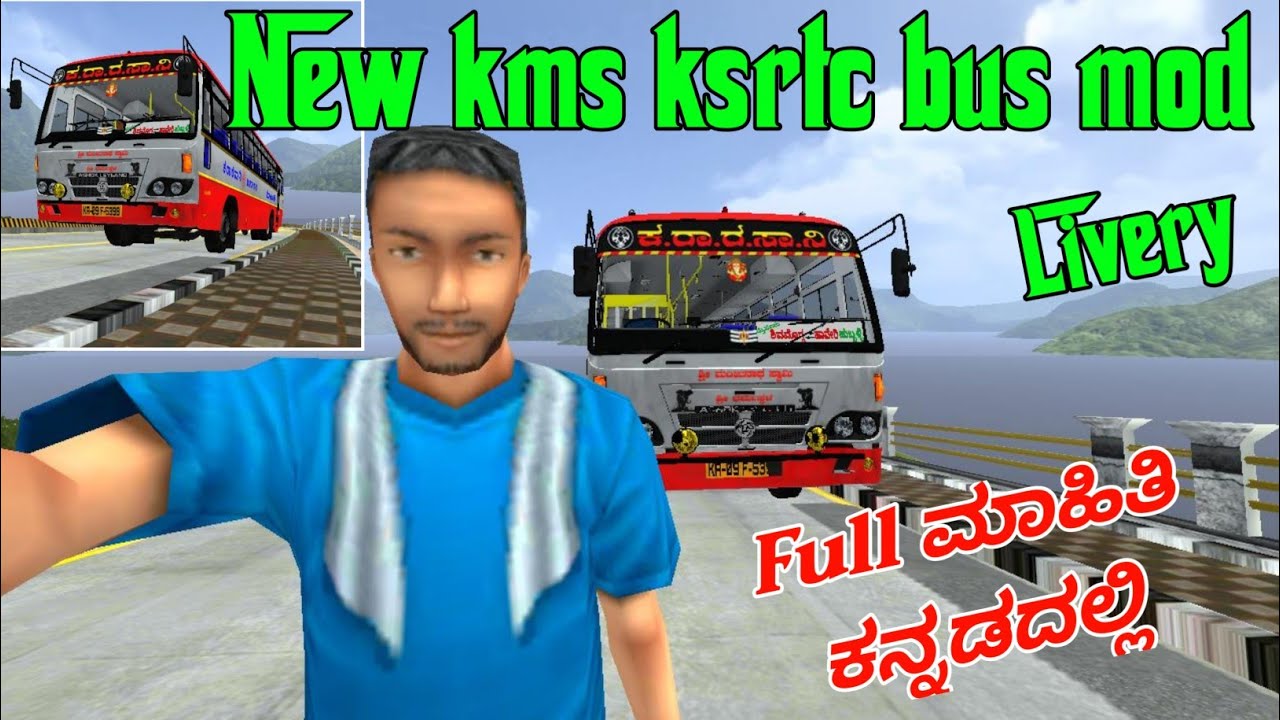 New kms ksrtc bus mod livery in Bus simulator game - YouTube
