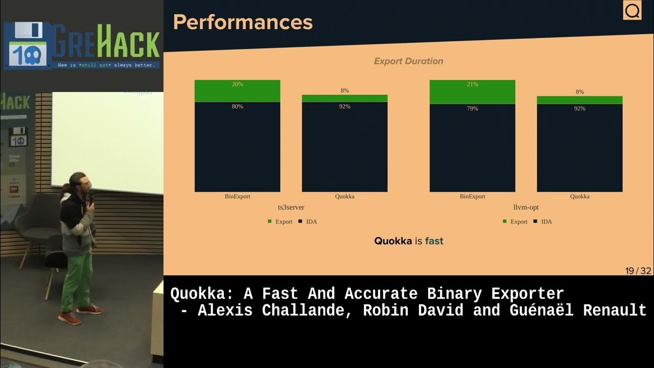 GreHack 2022: Quokka: A Fast And Accurate Binary Exporter by A. Challande, R. David and G ...