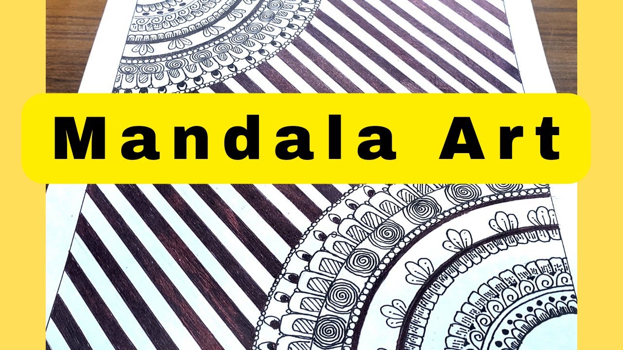 Mandala Art draw || Corner Mandala art || Relaxing art 🤗 - YouTube