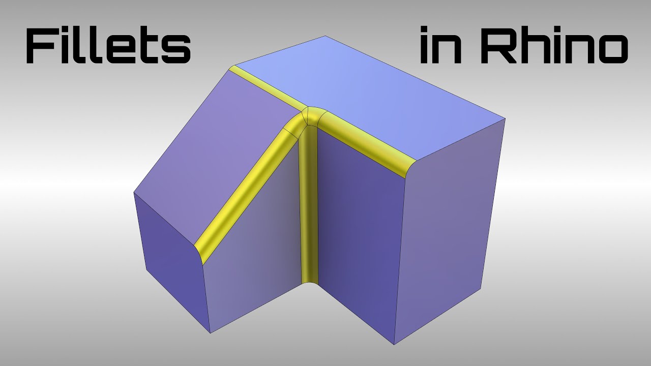 Manual fillets in Rhino 7 - YouTube