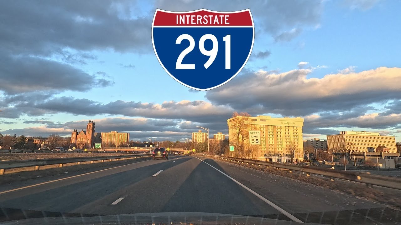⁴ᴷ⁶⁰ Driving Interstate 291 (Springfield Expressway) from Springfield ...