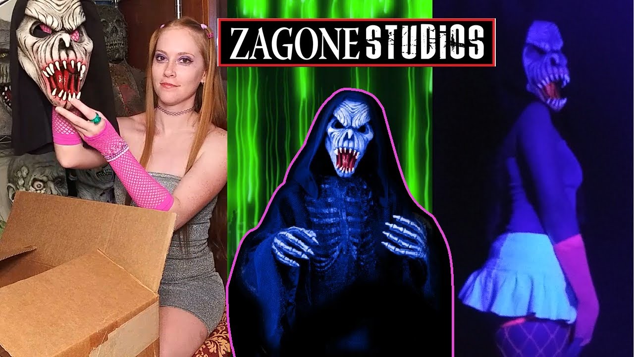 UNBOXING UV Reactive Fang Face Mask and shroud kit from Zagone Studios ...