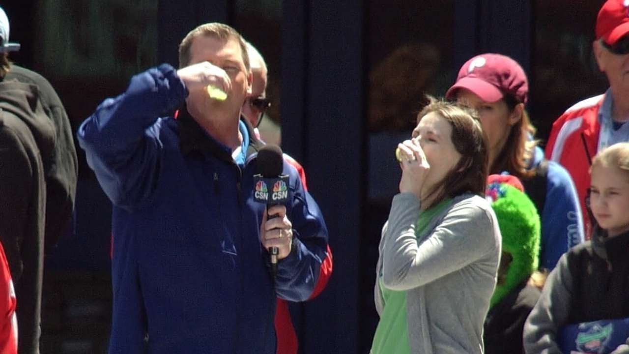 Phillies celebrate Red Goes Green Day - YouTube