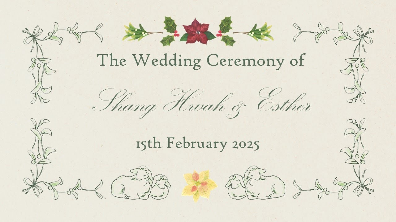The Wedding Ceremony of Shang Hwah & Esther - YouTube