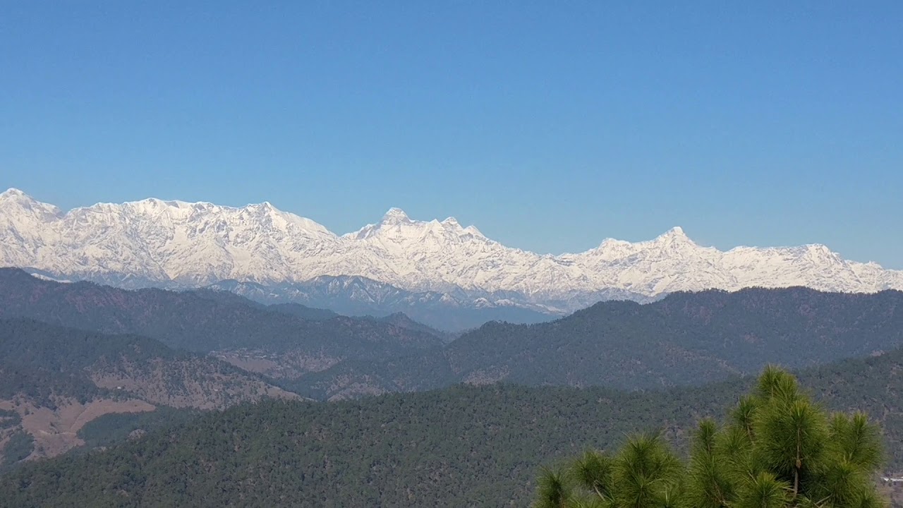 Stunning Himalayan Views from Binsar - YouTube