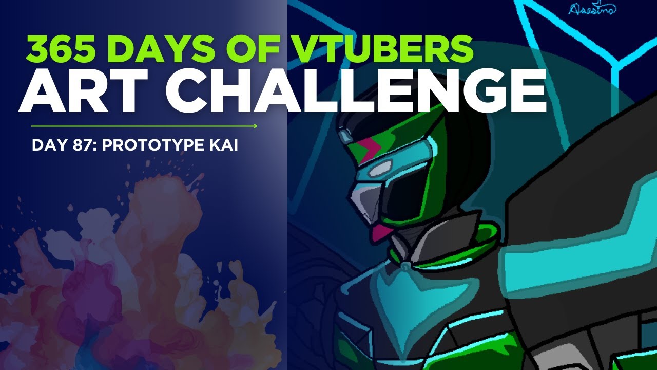 365 Days of VTubers Art Challenge: Day 87 Prototype Kai the Mecha ...