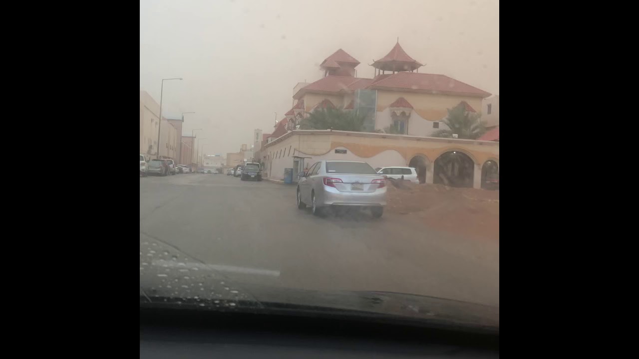 Raining 🌧 in Riyadh || Driving in Rain|| Winter Rain in Riyadh ...