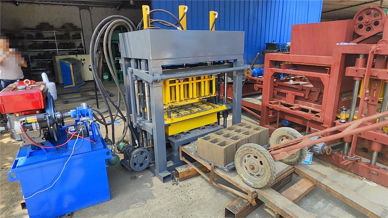 manual diesel hydraulic cement interlocking pavement brick machine for ...