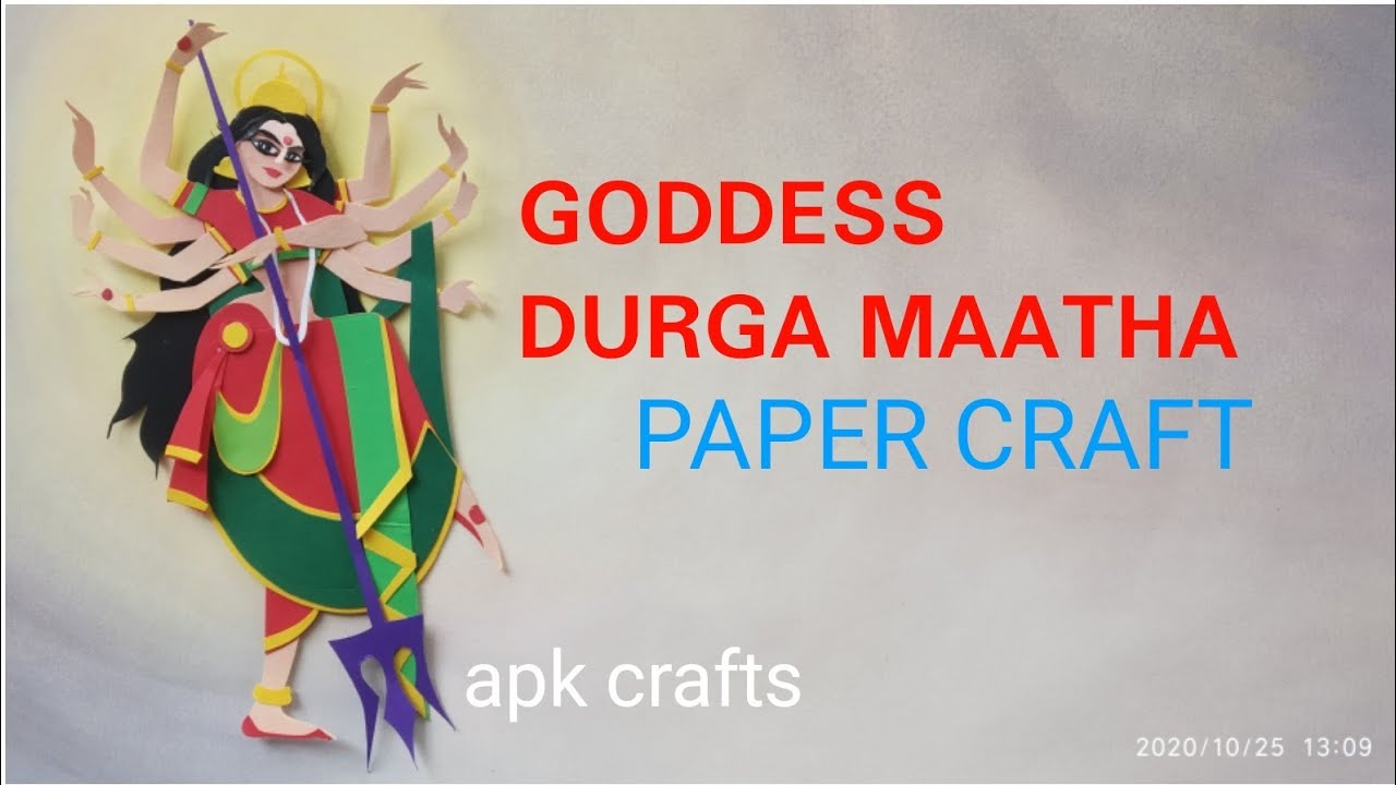 Goddess Durga | Durga Pooja Art Idea's | Paper Craft Durga | Kolkata ...