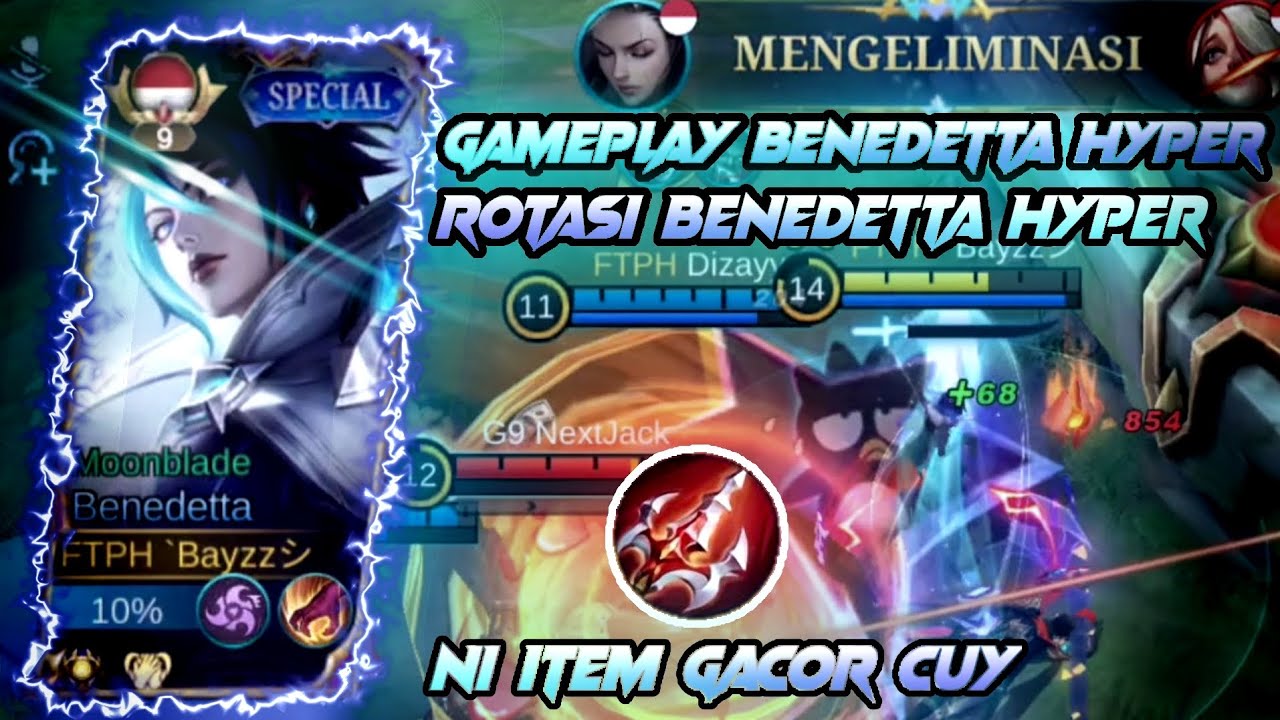 TOP GLOBAL BENEDETTA | GAMEPLAY BENEDETTA HYPER | ROTASI BENED ...
