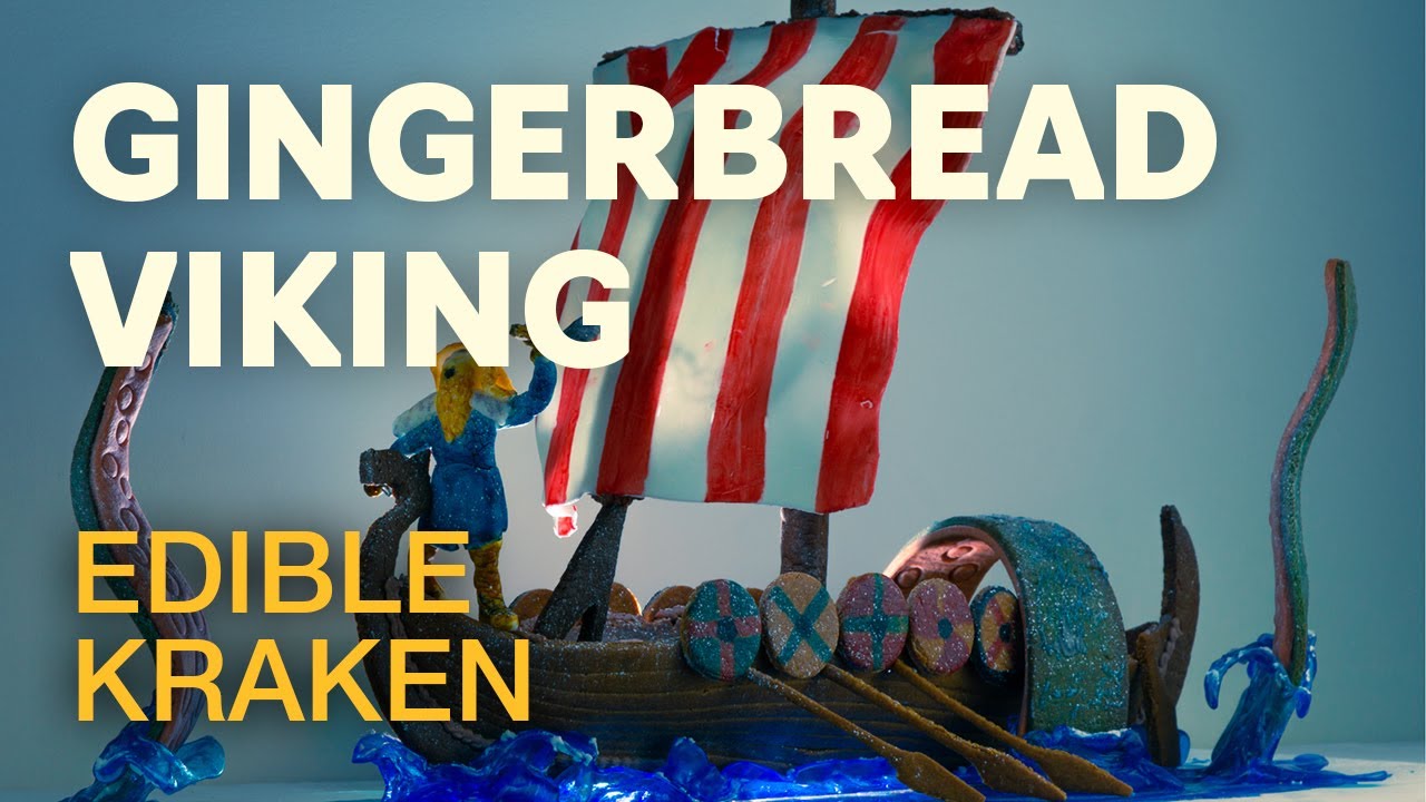 Making a Gingerbread Viking Longship vs. Kraken - YouTube