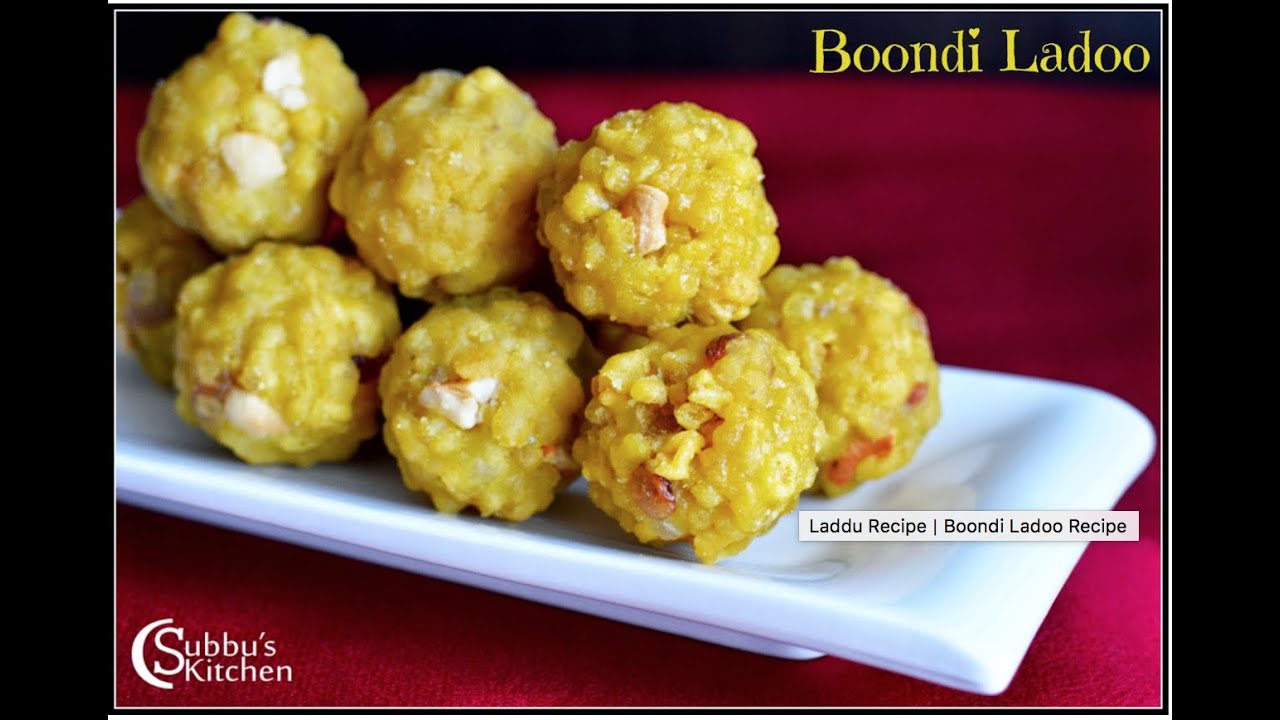 Ladoo Recipe | Boondi Ladoo | Diwali Sweets - YouTube