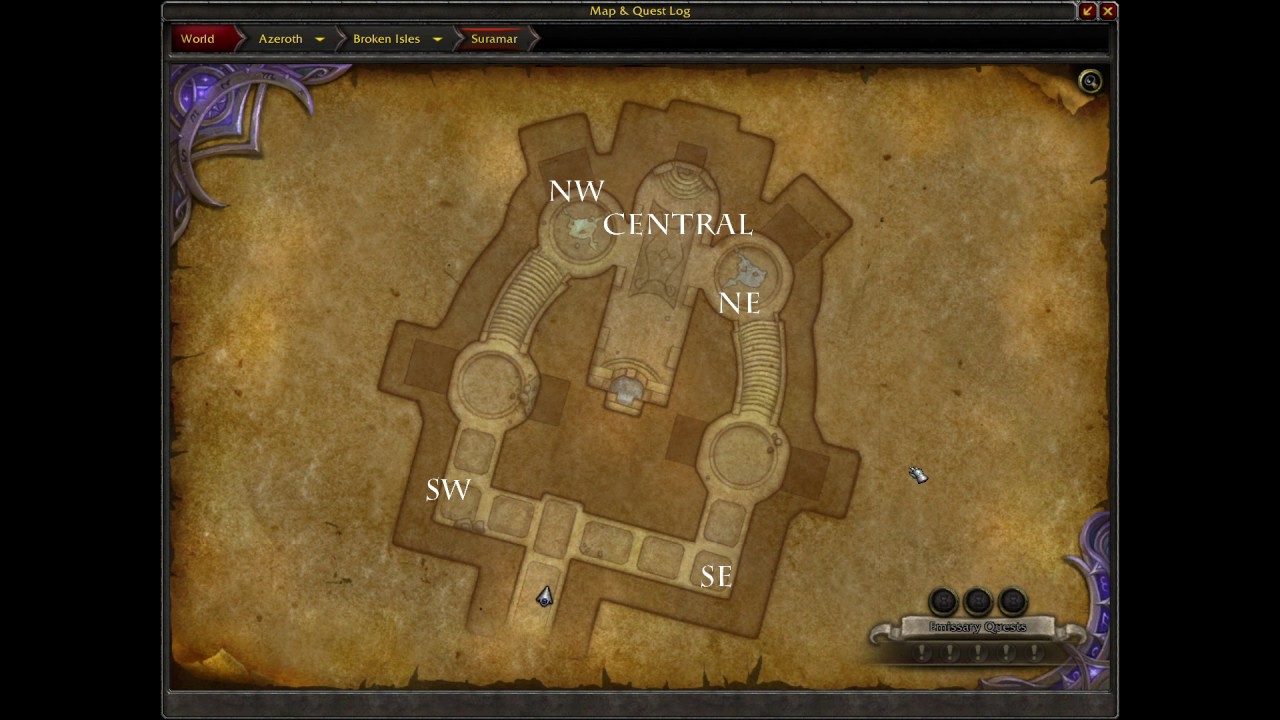 World of Warcraft Ley Line Interference Suramar Legion World Quest ...