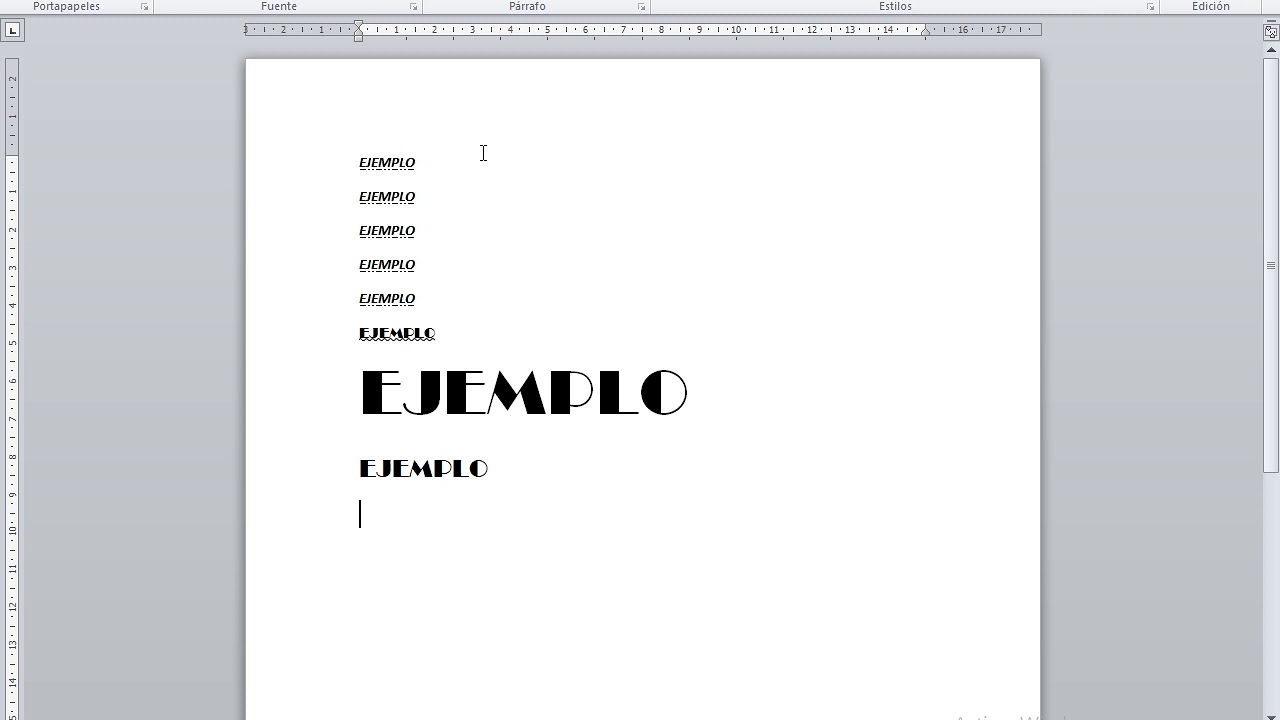 Formatos Estándares o básicos de Fuente en Word - YouTube