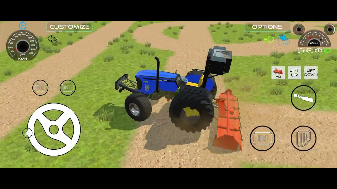 Touchanking Tractor+ Rotavator 😱 - YouTube