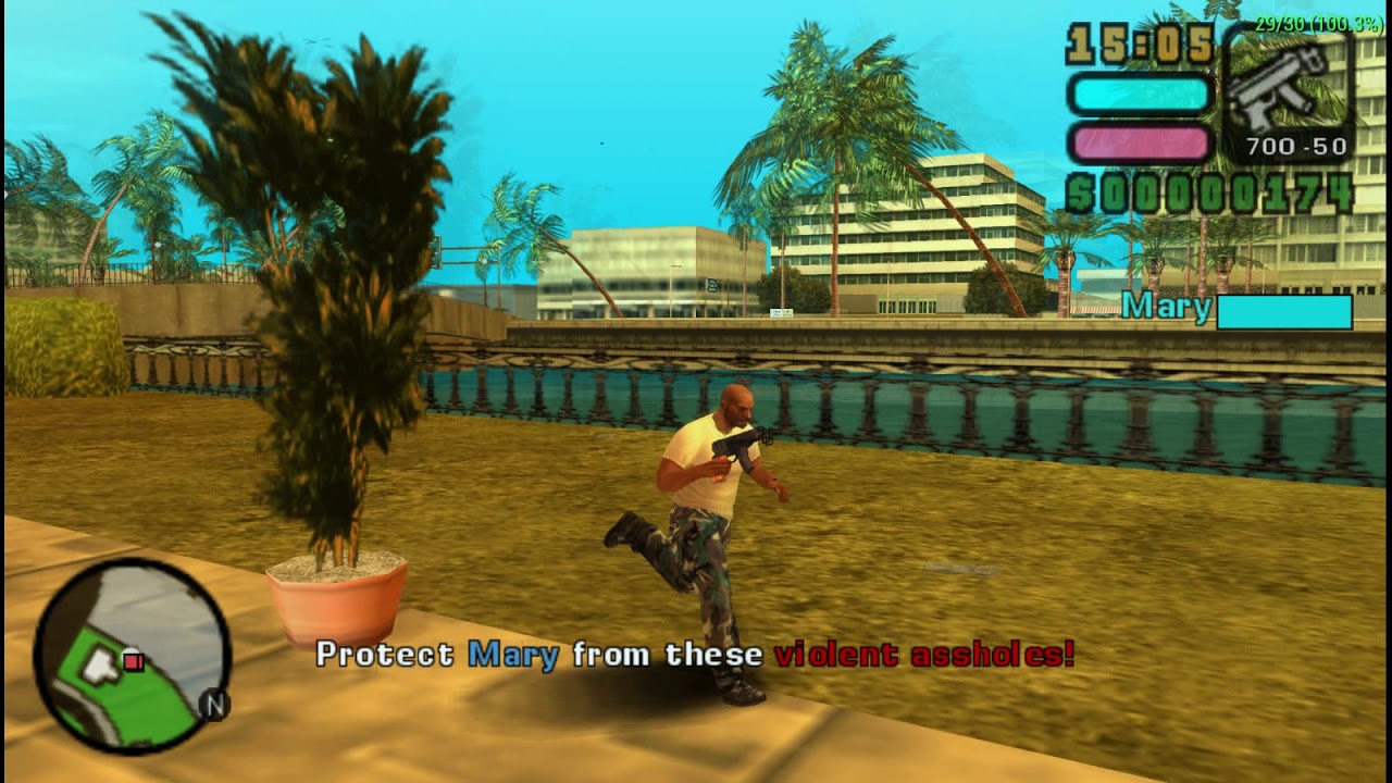 ppsspp gta vcs 플레이 3편 - YouTube