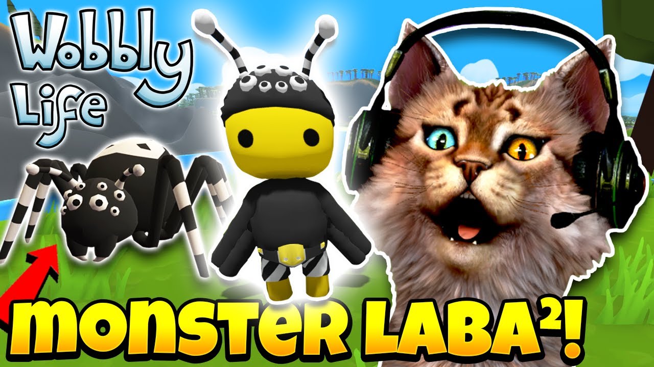 AKU MENJADI MONSTER LABA-LABA LETOY !! 😹 - Wobbly Life Indonesia - YouTube
