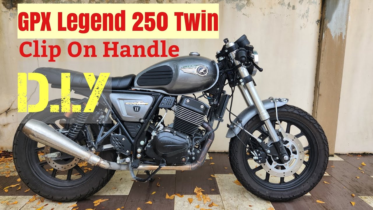 GPX Legend 250 Twin : Ep#10 - DIY Clip On Handle Bar - YouTube