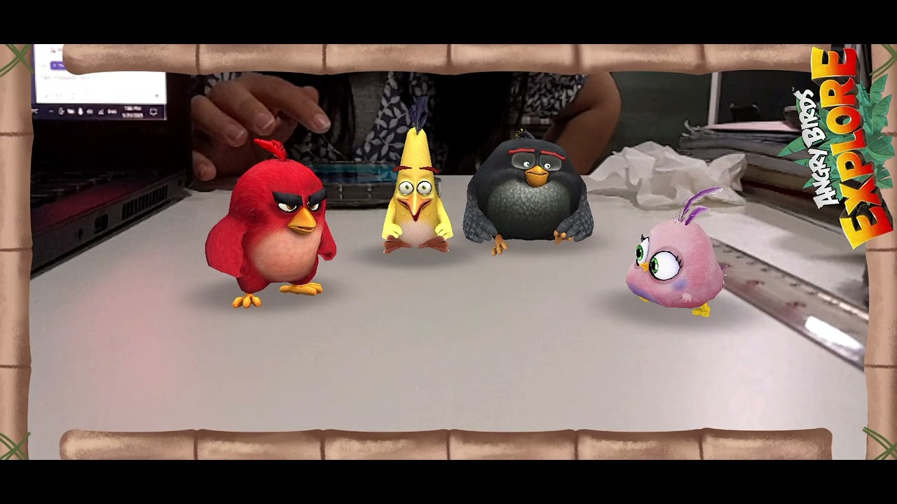 The Angry Birds gang's gathering (AR video + 16:9 aspect ratio test ...