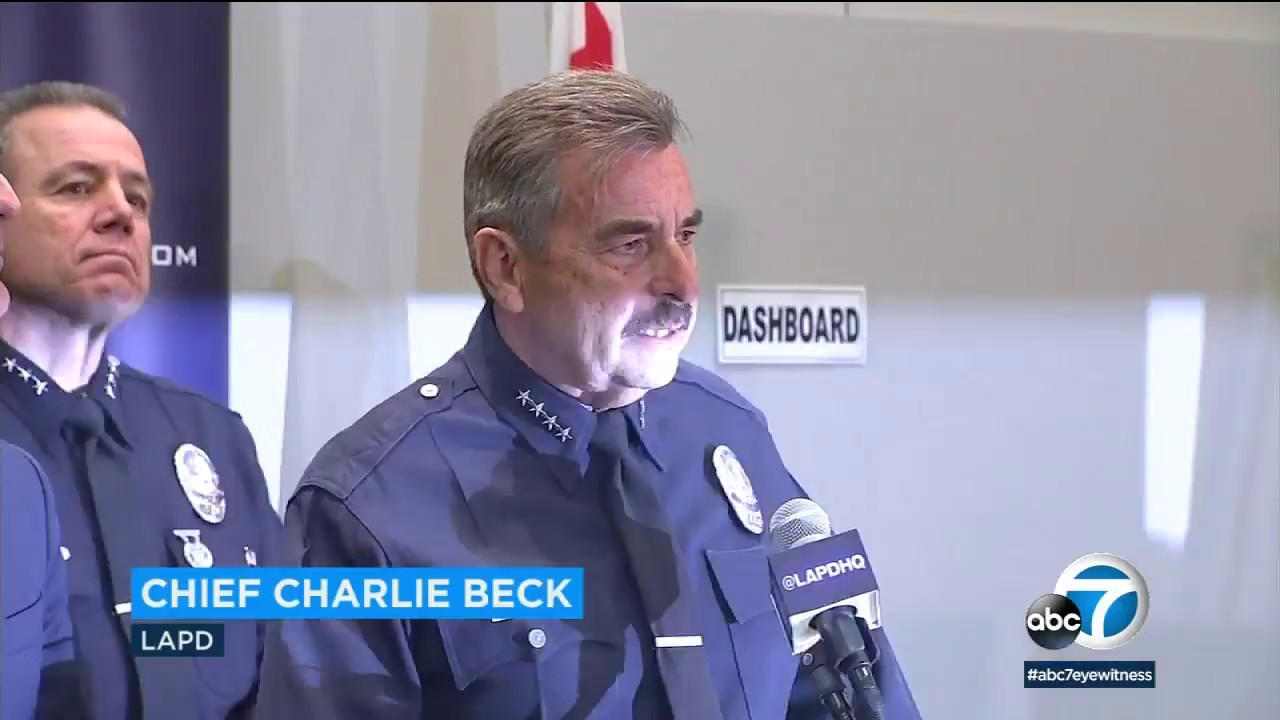 LAPD Chief Charlie Beck announces retirement I ABC7 - YouTube