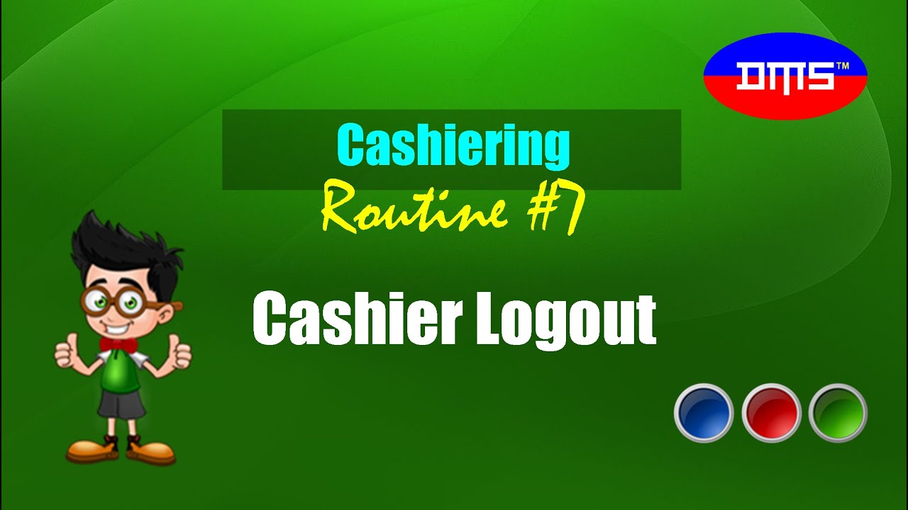 DMS Point of Sale: Cashier Logout - YouTube