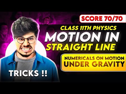 Numericals motion in straight line class 11 physics - YouTube
