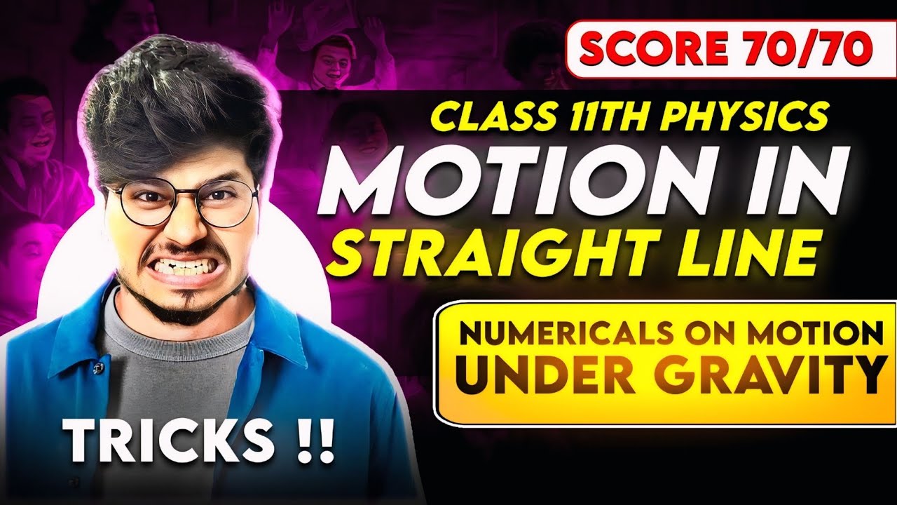Numericals motion in straight line class 11 physics - YouTube