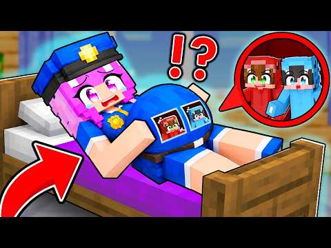 We Built a SECRET BASE inside the POLICE GIRL in Minecraft!