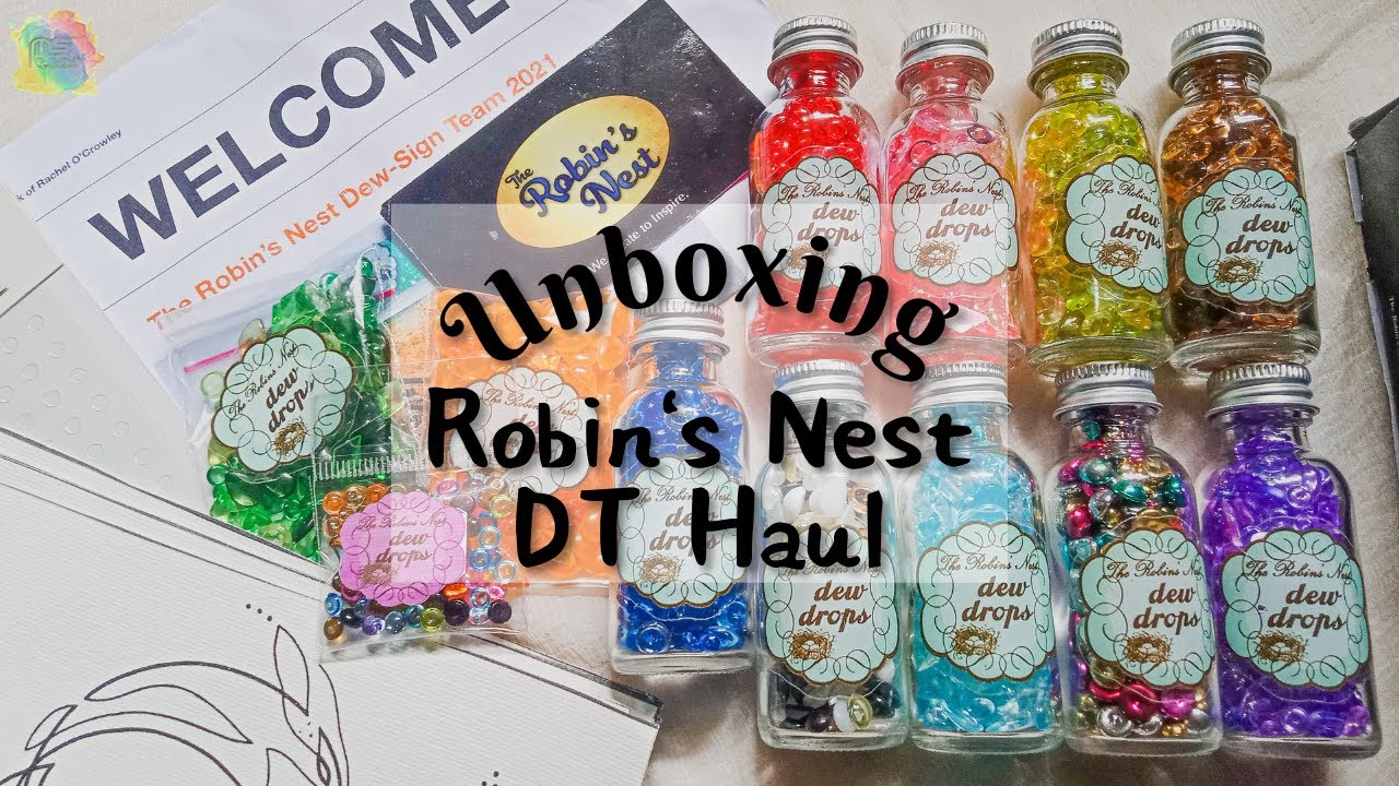 Unboxing DT Haul/ Robin's Nest Design Team 2021/ Dew Drops/ Craft DT ...