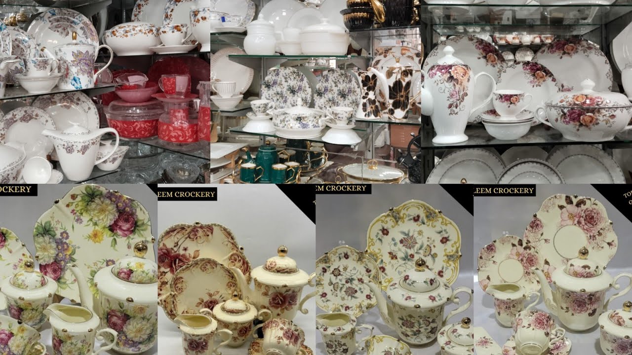 latest design imported luxury wedding crockery! kitchen crockery bridal ...