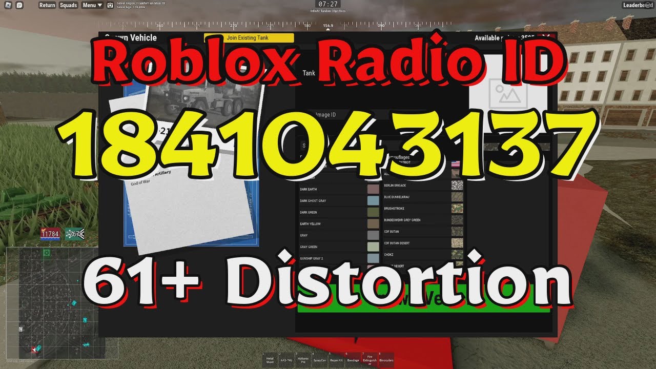 Distortion Roblox Radio Codes/IDs - YouTube