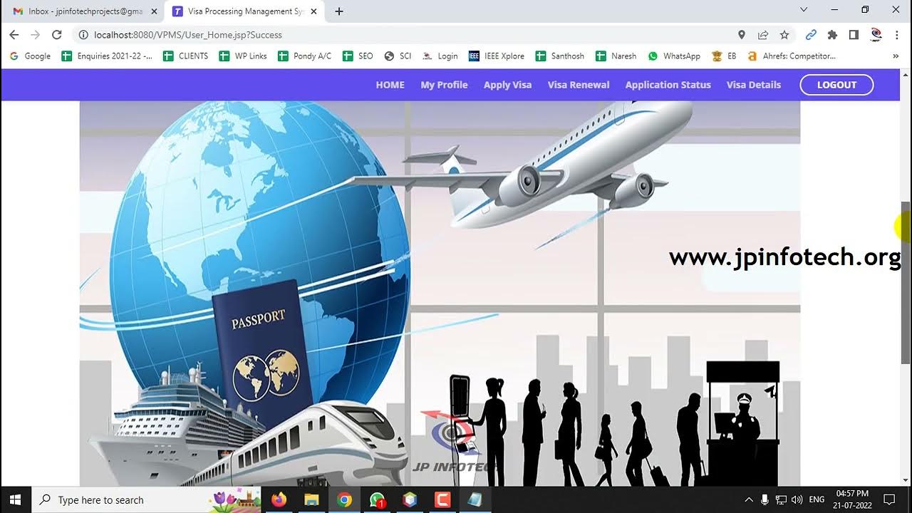 Visa Processing Management System | Java Final Year Project 2024 - YouTube