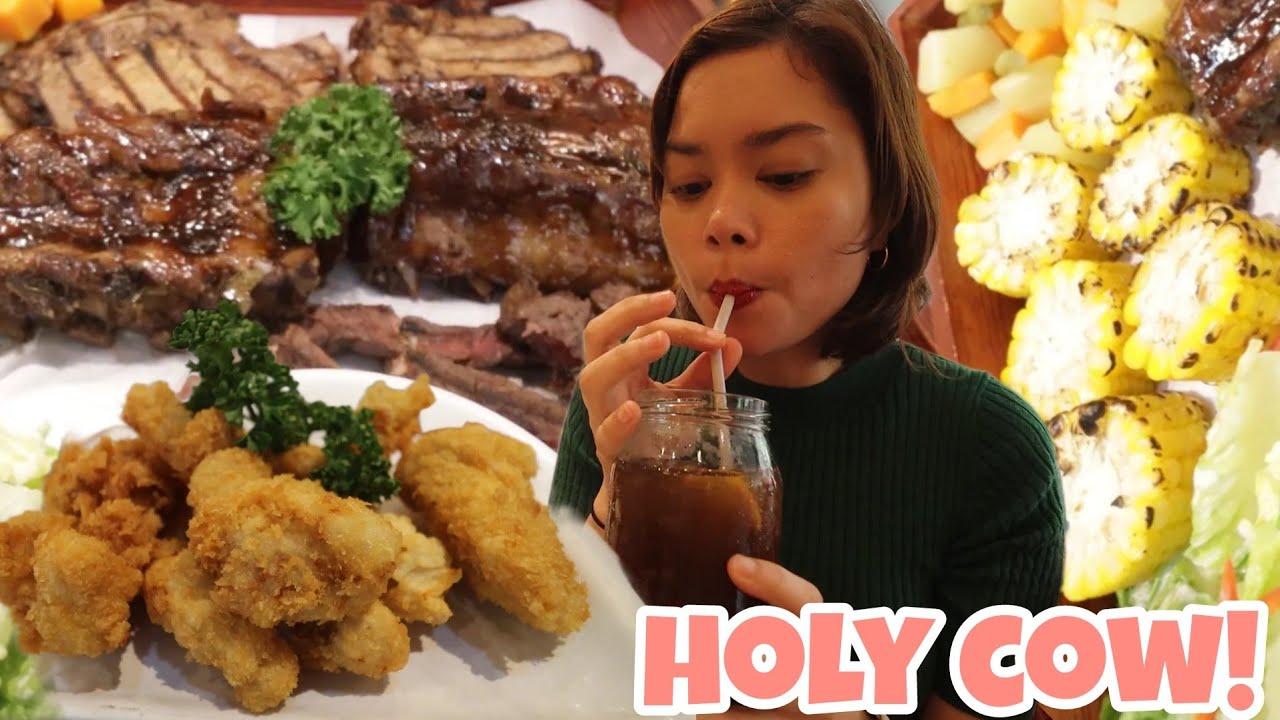 RIBS and STEAK PLATTER MUKBANG - YouTube