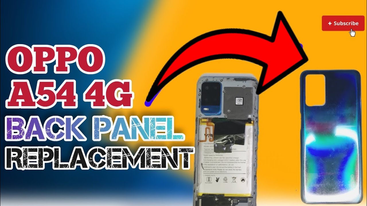 OPPO A54 BACK PANEL REPLACEMENT | HOW TO CHANGE OPPO A54 4G BACK PANEL ...