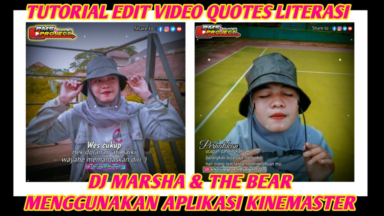 TUTORIAL EDIT VIDEO LITERASI MENGIKUTI BEAT MUSIK,DJ-MARSHA & THE BEAR ...